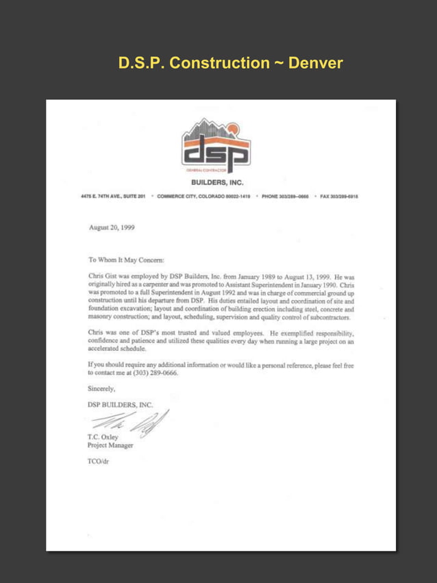 Reference Letters | PPSX