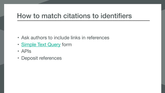 Getting started with Reference Linking | PPT