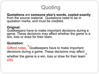 Reference lists and citations mla version | PPTX