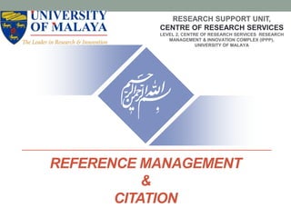 Reference Management and Citation | PPT | Free Download
