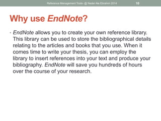 Reference Management and Citation | PPT