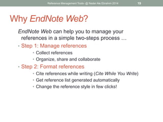 Reference Management and Citation | PPT