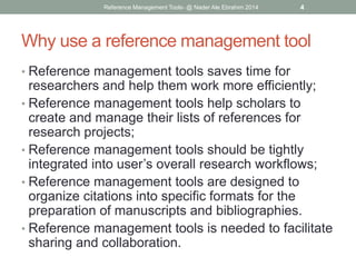 Reference Management and Citation | PPT