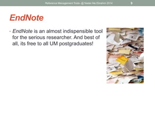 Reference Management and Citation | PPT