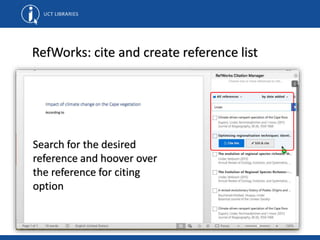 Reference management tools | PPTX