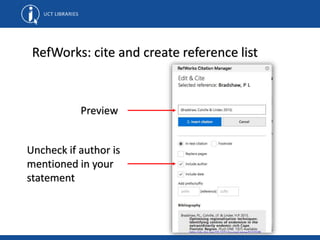 Reference management tools | PPTX