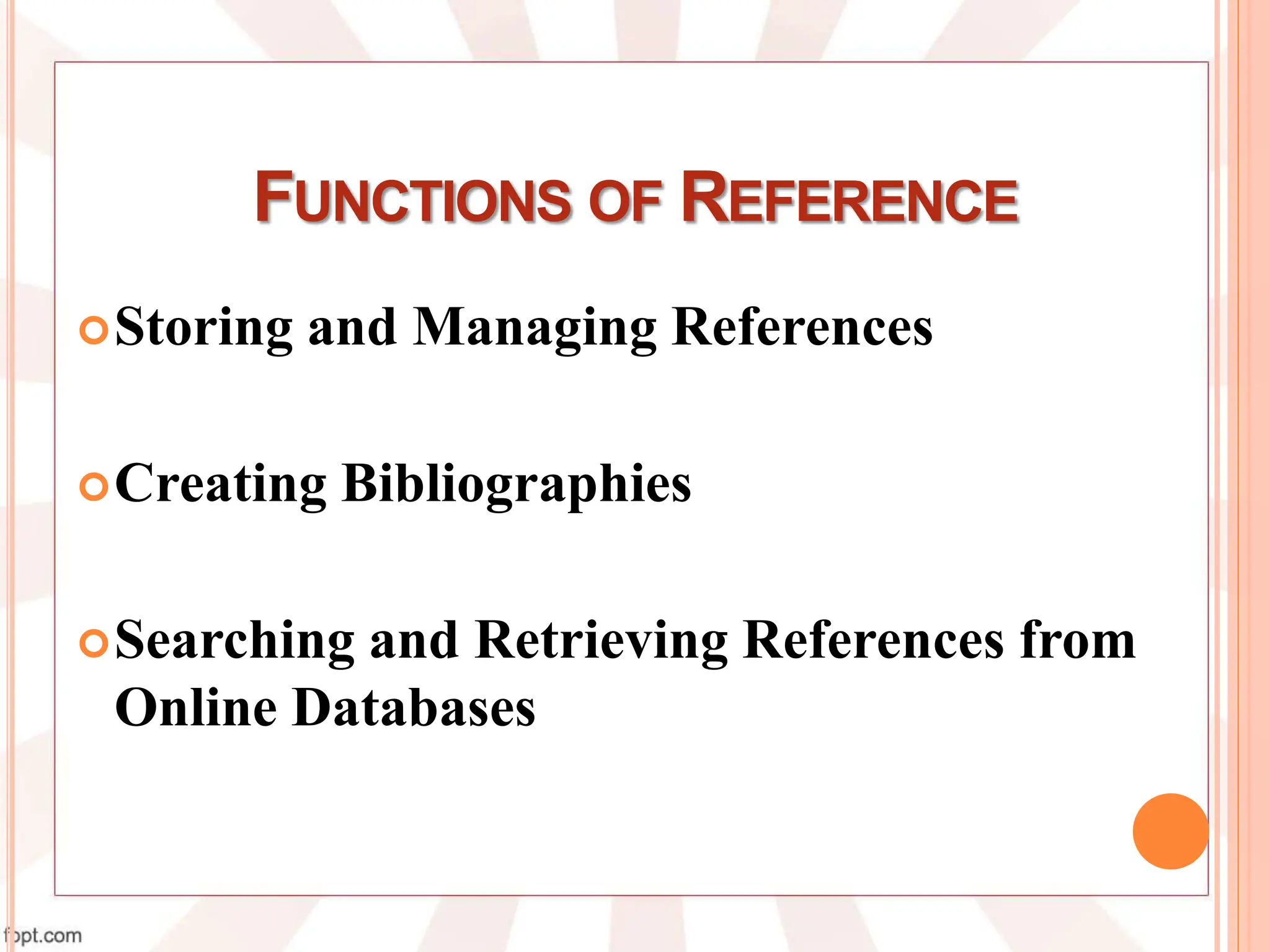 Reference management tools for academicc | PPT