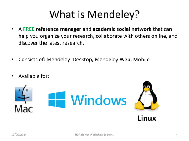 Reference management with mendeley | PPTX