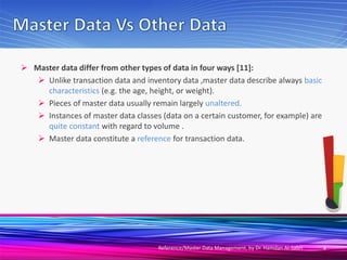 Reference master data management | PDF | Databases | Computer Software ...