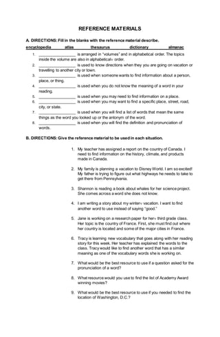 Reference Material | DOCX