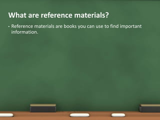 Reference Materials | PPT