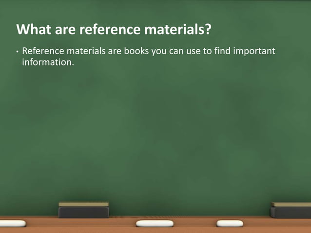 Reference Materials | PPT