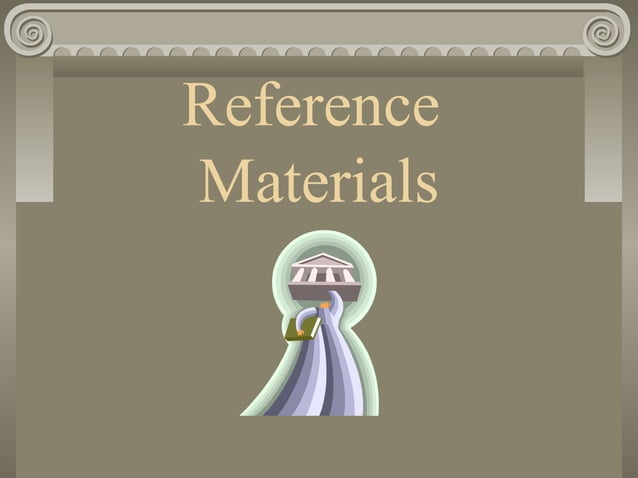 Reference materials (1) | PPT