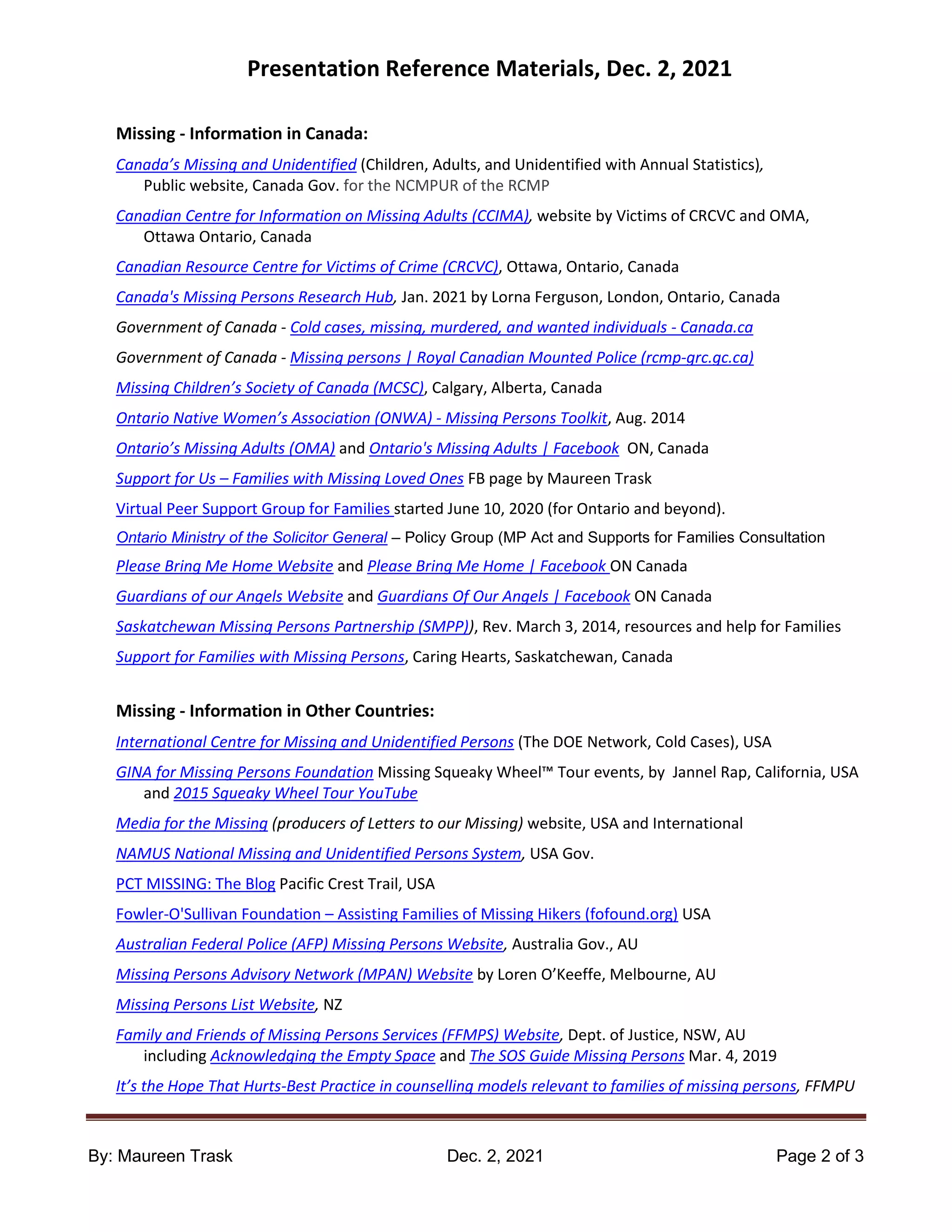 Reference Materials Dec 2 2021 | PDF
