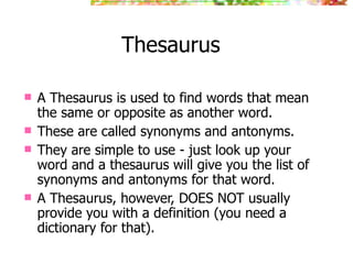 Reference materials powerpoint | PDF