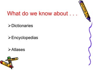 Reference materials pr.1 dictionary atlasency(new) | PPT