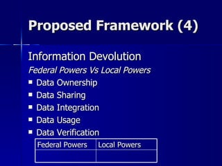 Reference model for devolution in e governance | PPT