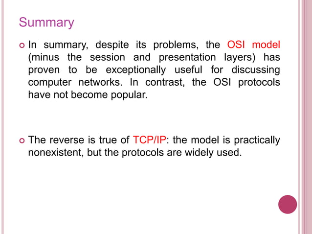 OSI and TCP/IP reference models in networking | PPTX