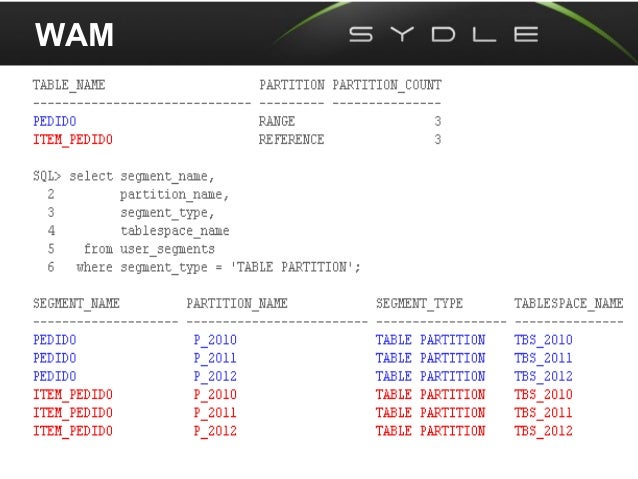 Reference Partitioning Oracle 11g Wam