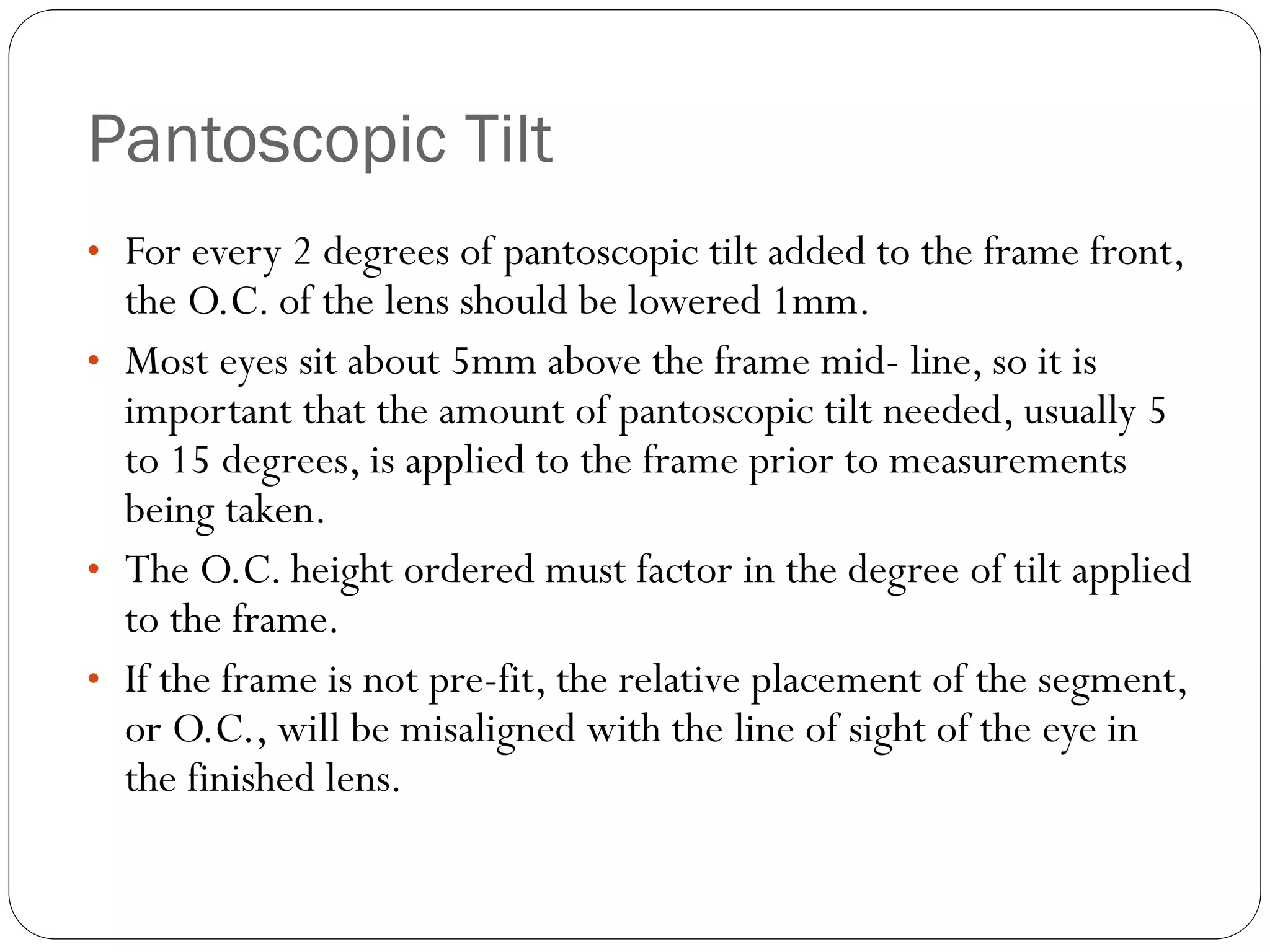 Reference point placement, multi focal height and blank size ...