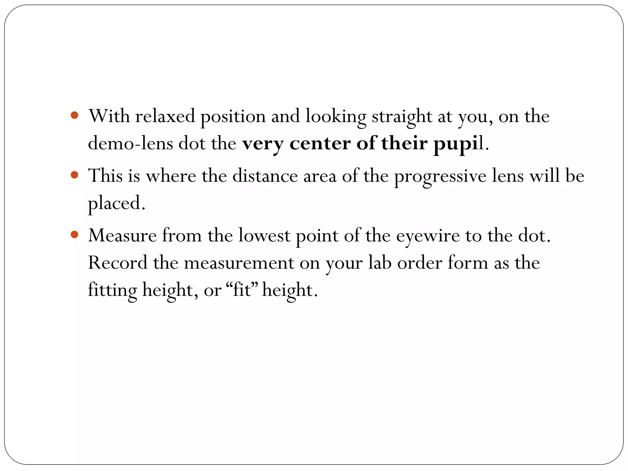 Reference point placement, multi focal height and blank size ...