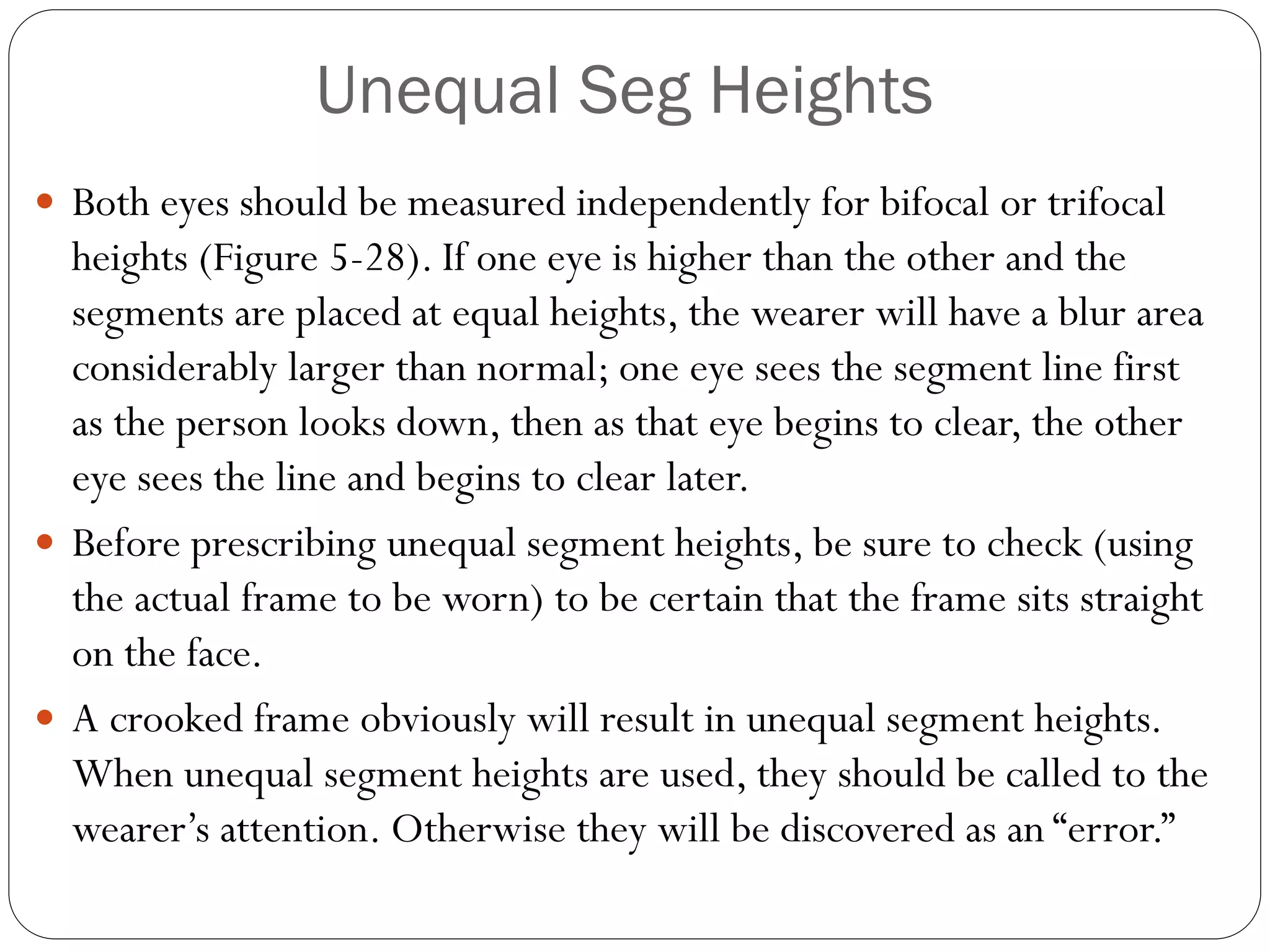 Reference point placement, multi focal height and blank size ...