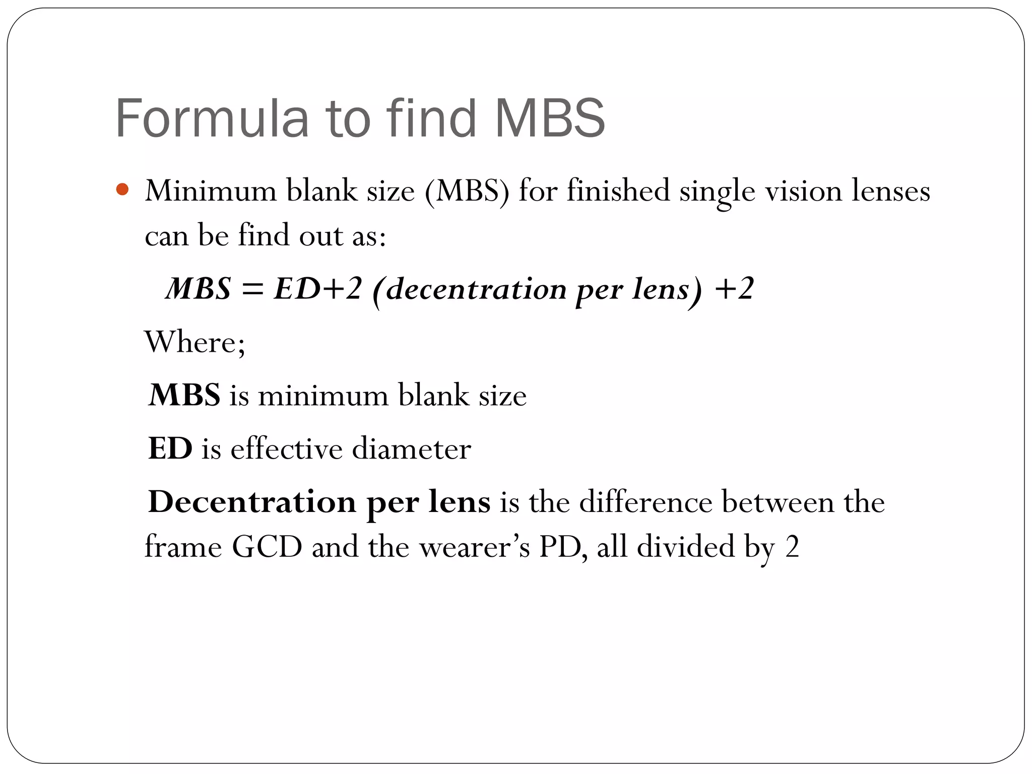 Reference point placement, multi focal height and blank size ...
