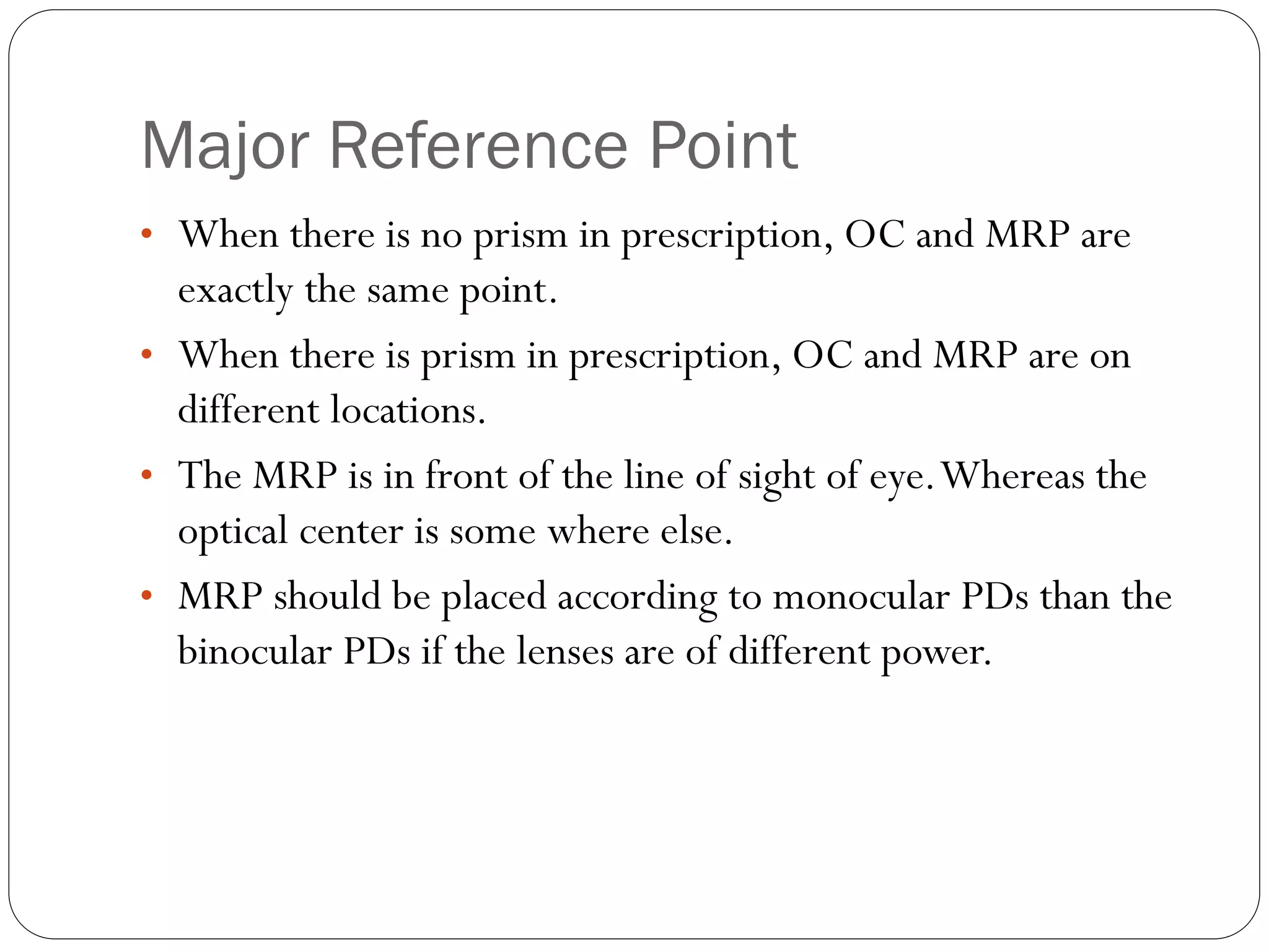 Reference point placement, multi focal height and blank size ...
