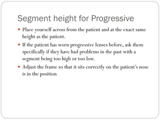Reference point placement, multi focal height and blank size ...