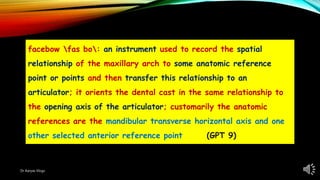 Reference points for facebow | PPTX
