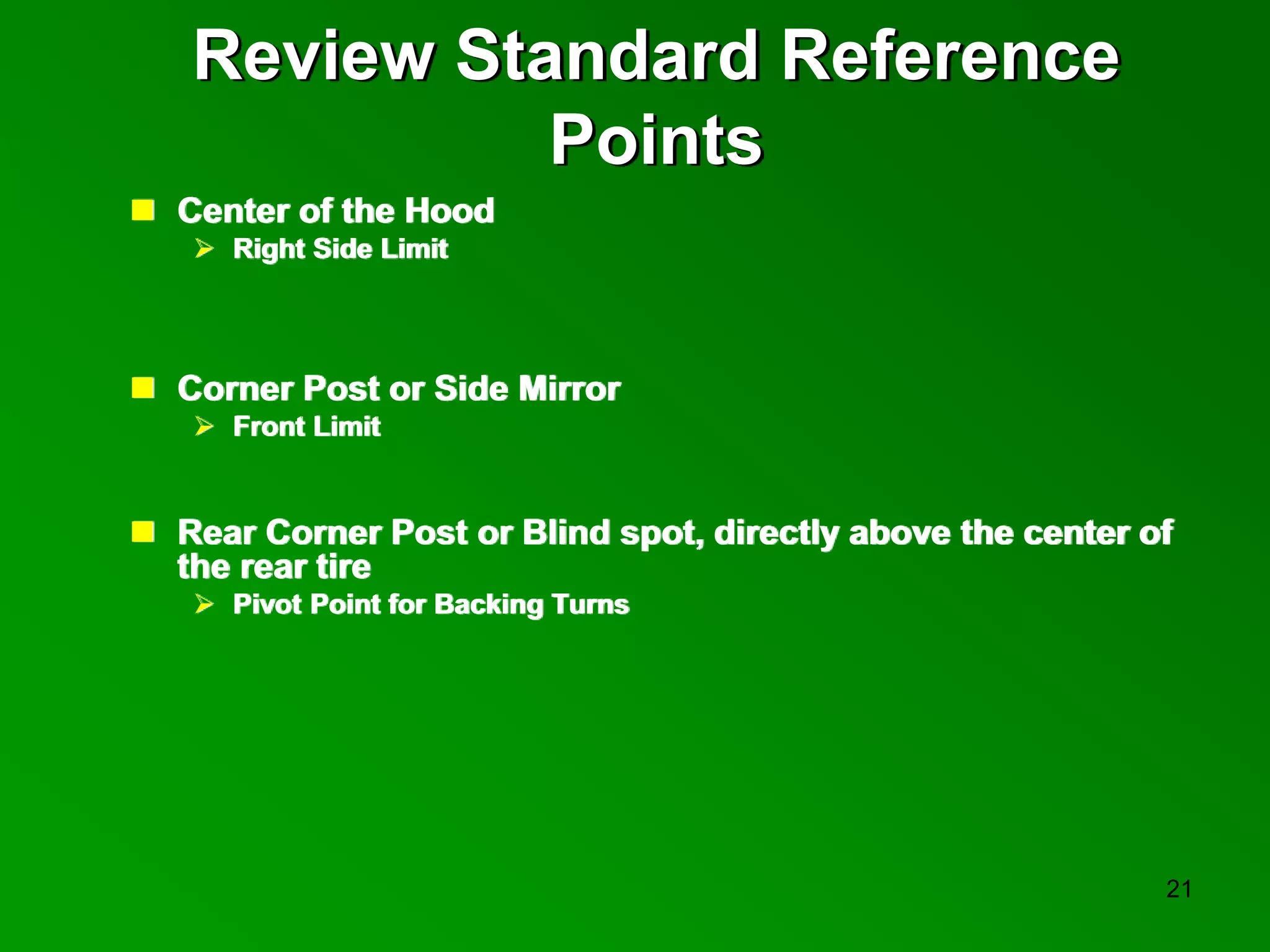 Reference Points for Vehicle Placement.ppt