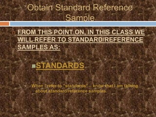 Reference samples presentation | PPT