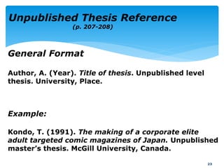 References and Citation Lecture.ppt
