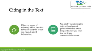 Understanding References and Citations | PPT