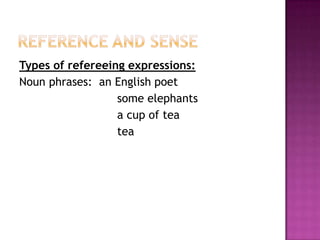 Reference & sense | PPTX