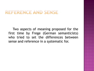 Reference & sense | PPTX