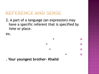 Reference & sense | PPTX
