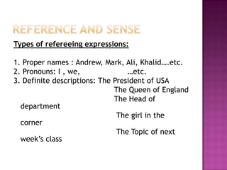 Reference & sense | PPTX