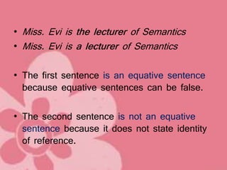 Reference&sense SEMANTIC | PPTX