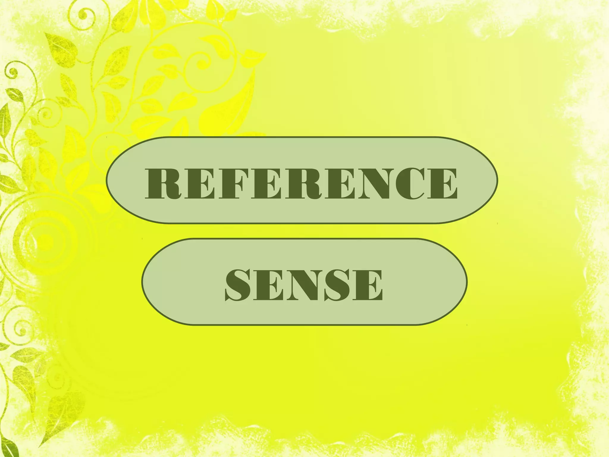 Reference, sense and referring expression | PPT