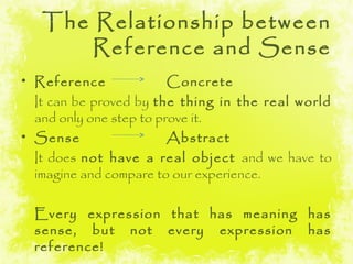 Reference, sense and referring expression | PPT