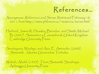 Reference, sense and referring expression | PPT