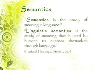 Reference, sense and referring expression | PPT