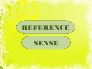 Reference, sense and referring expression | PPT