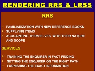 Reference services in Libraries | PPT