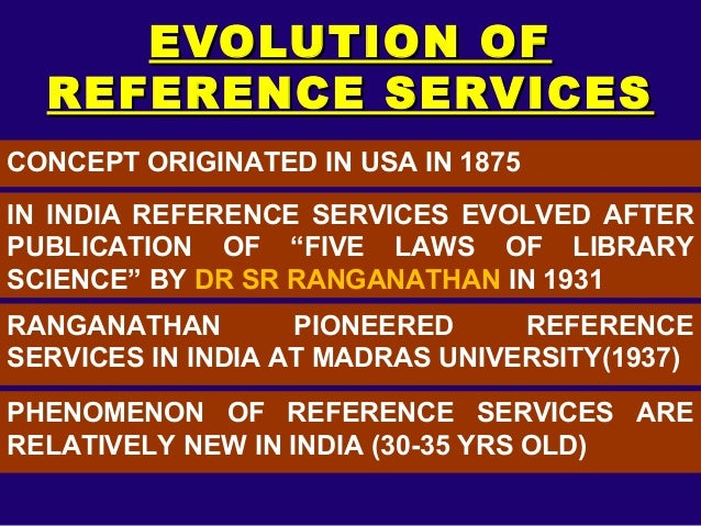 Reference services in Libraries