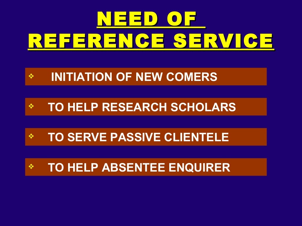 Reference services in Libraries