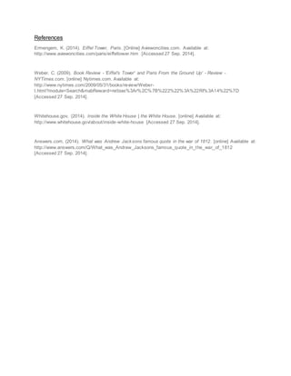 References for english assignment 1 | DOCX