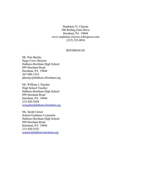 References | DOC | Education