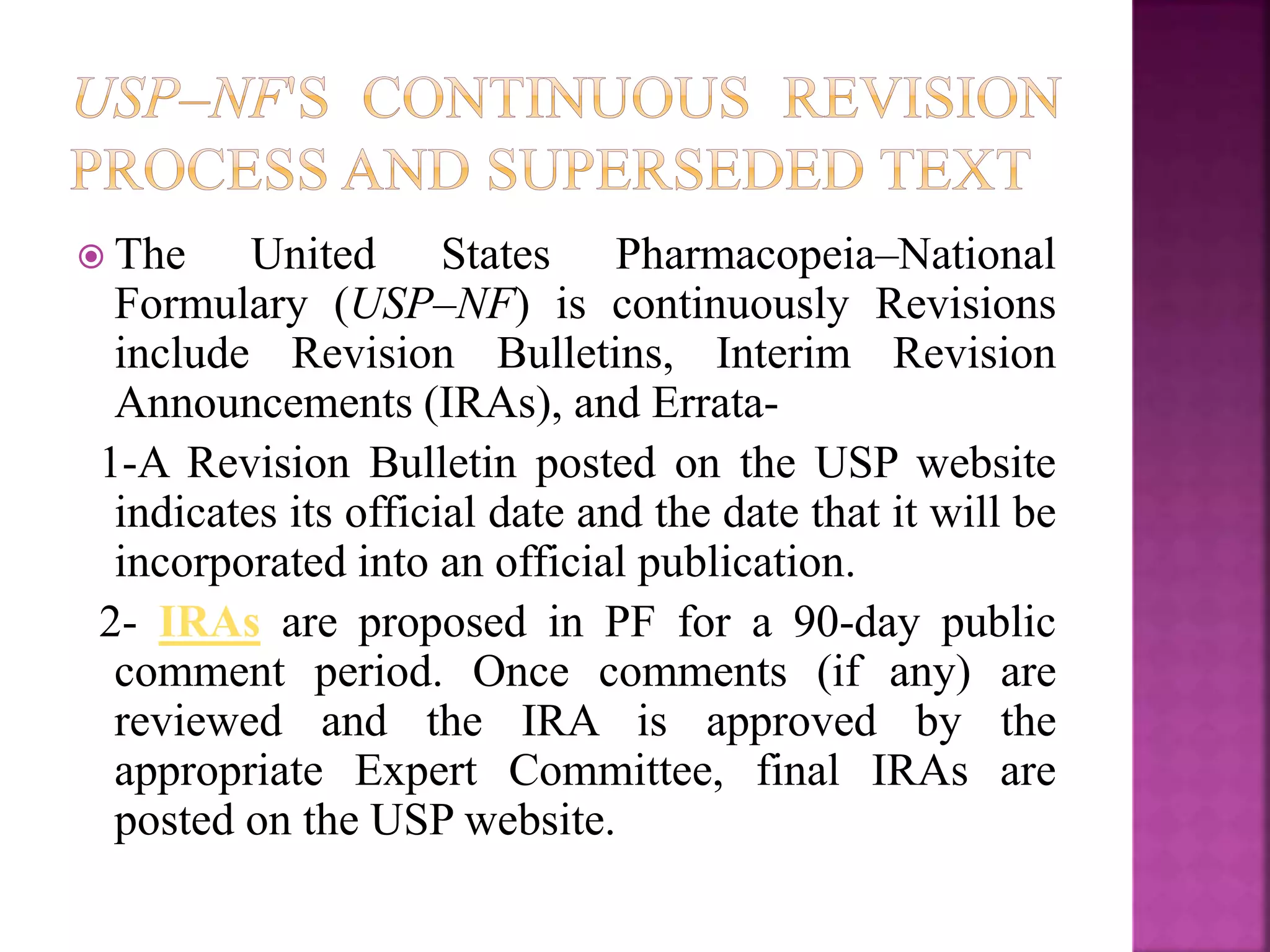 USP, EDQM Reference standard | PPTX